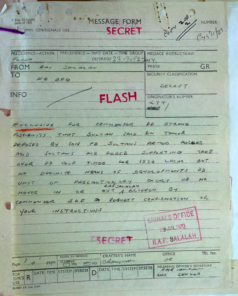 Doc-76-Abdication-Said-bin-Taimur – 55 Field Surgical Team RAMC